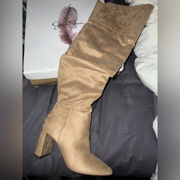 Jessica Simpson | Shoes | Jessica Simpson Tan Knee High Boots | Poshmark